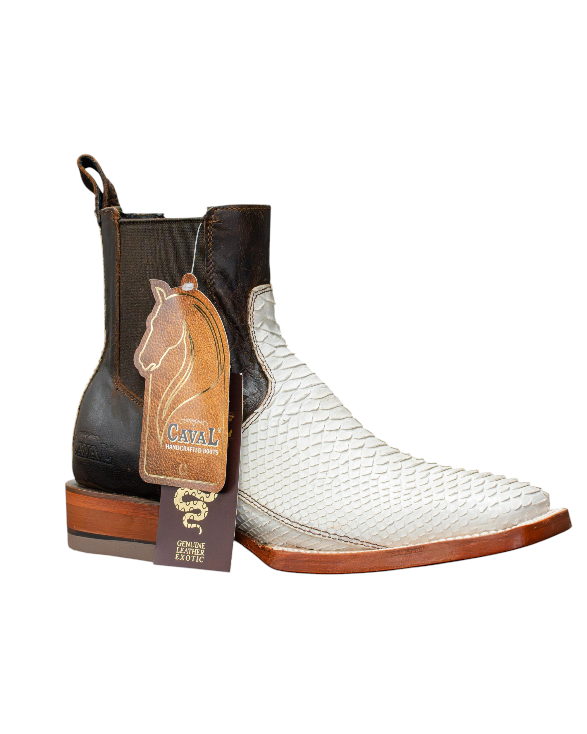 Caval Diamond Relief White Boot cj 04 – Rivera Western Wear